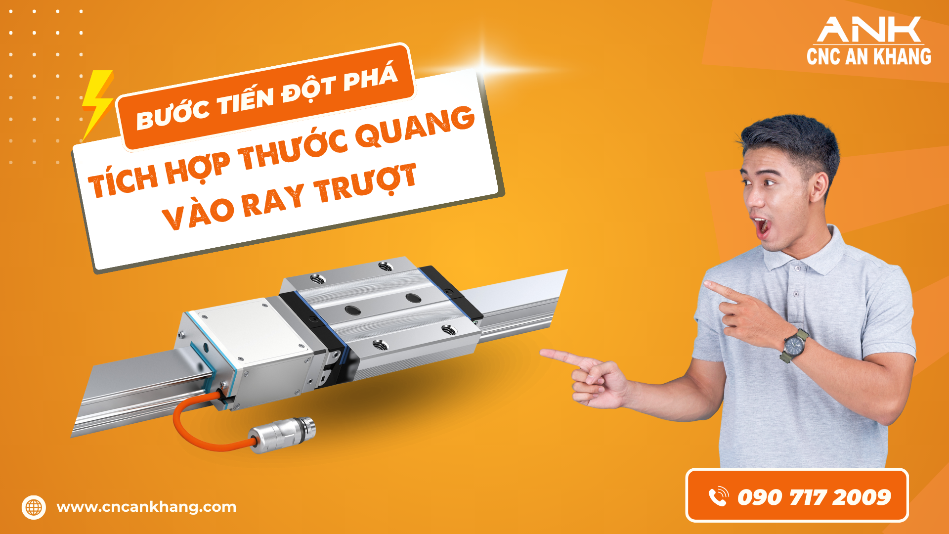 CNC An Khang - Dẫn đầu công nghệ với tích hợp thước quang